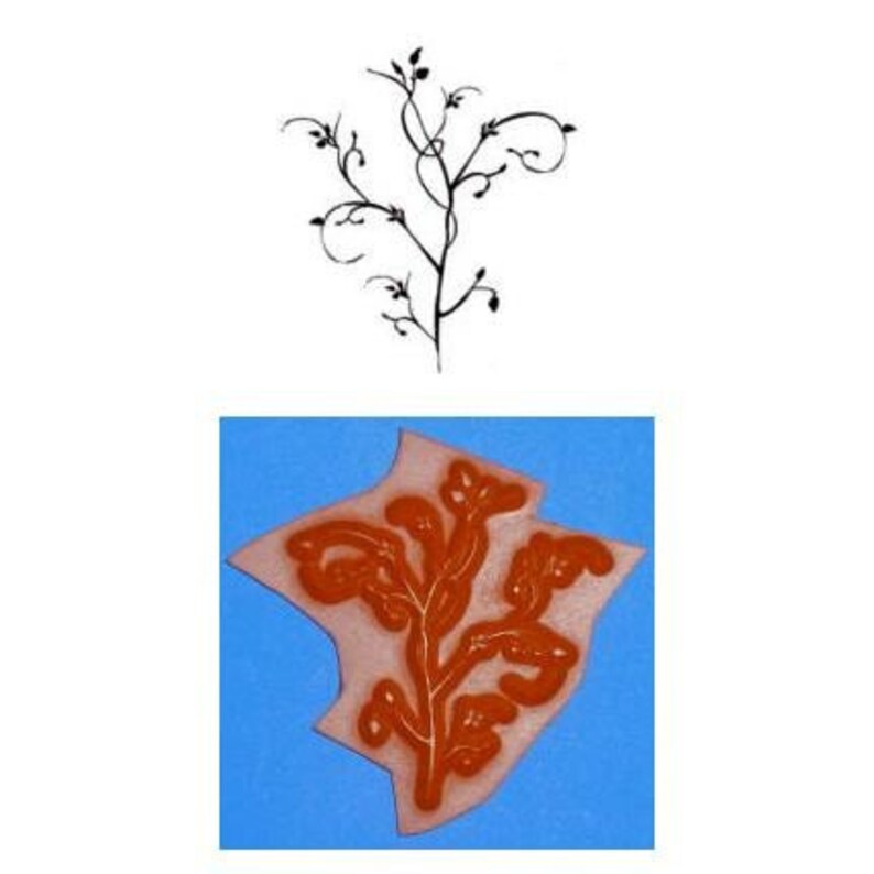 Branch Flourish Unmounted Rubber Stamp Decorative Element | Etsy