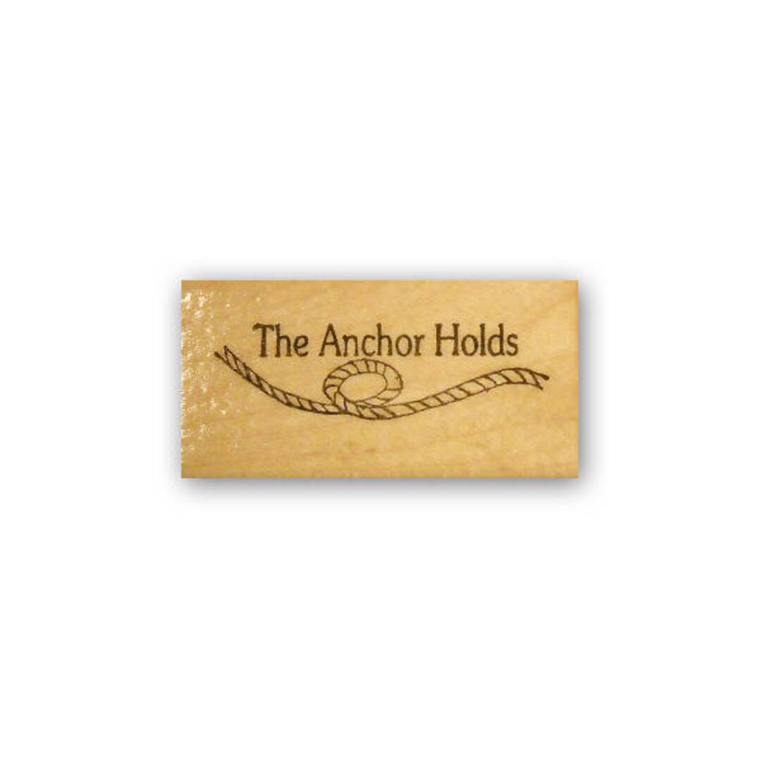 The Anchor Holds Mounted Rubber Stamp - CMS #3 - Etsy