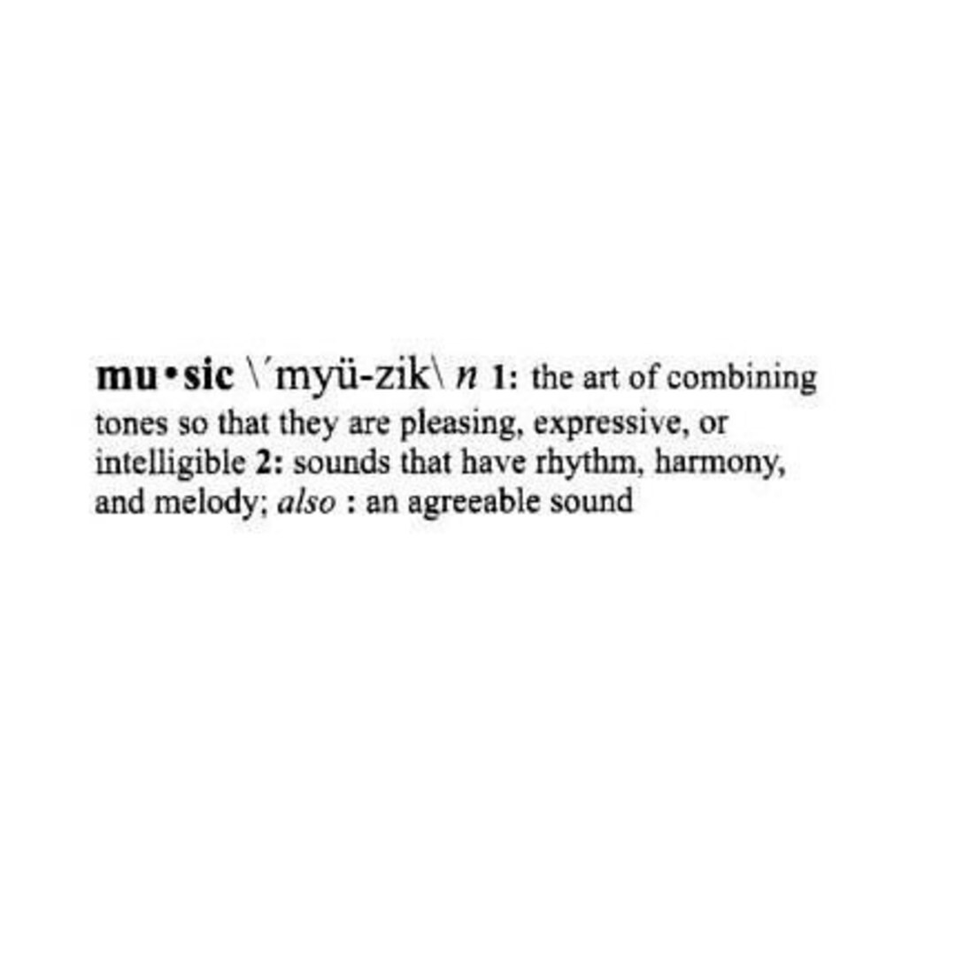 Music Definition UNMOUNTED Rubber Stamp, Dictionary Definition Stamp ...