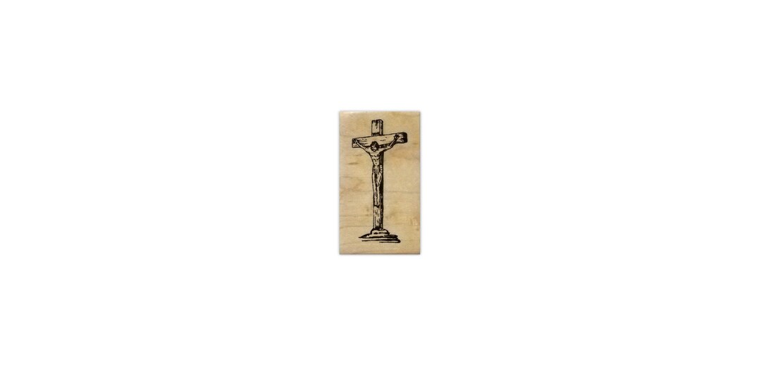 Crucifixion Mounted Rubber Stamp - Religious Easter, Christian - Cross ...