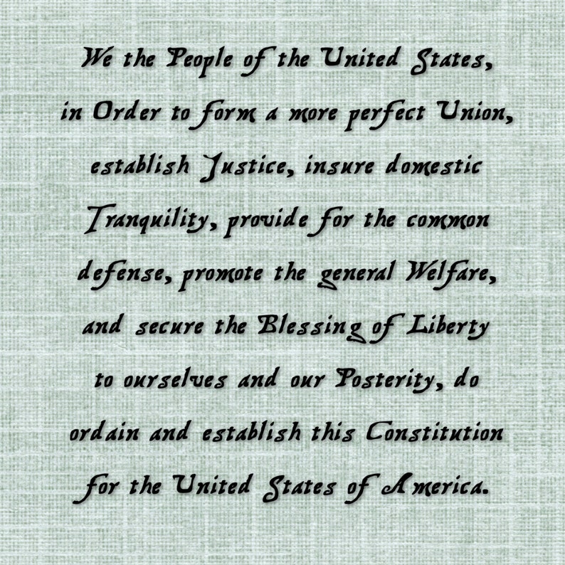 Preamble of US Constitution UNMOUNTED Rubber Stamp #29 - Etsy