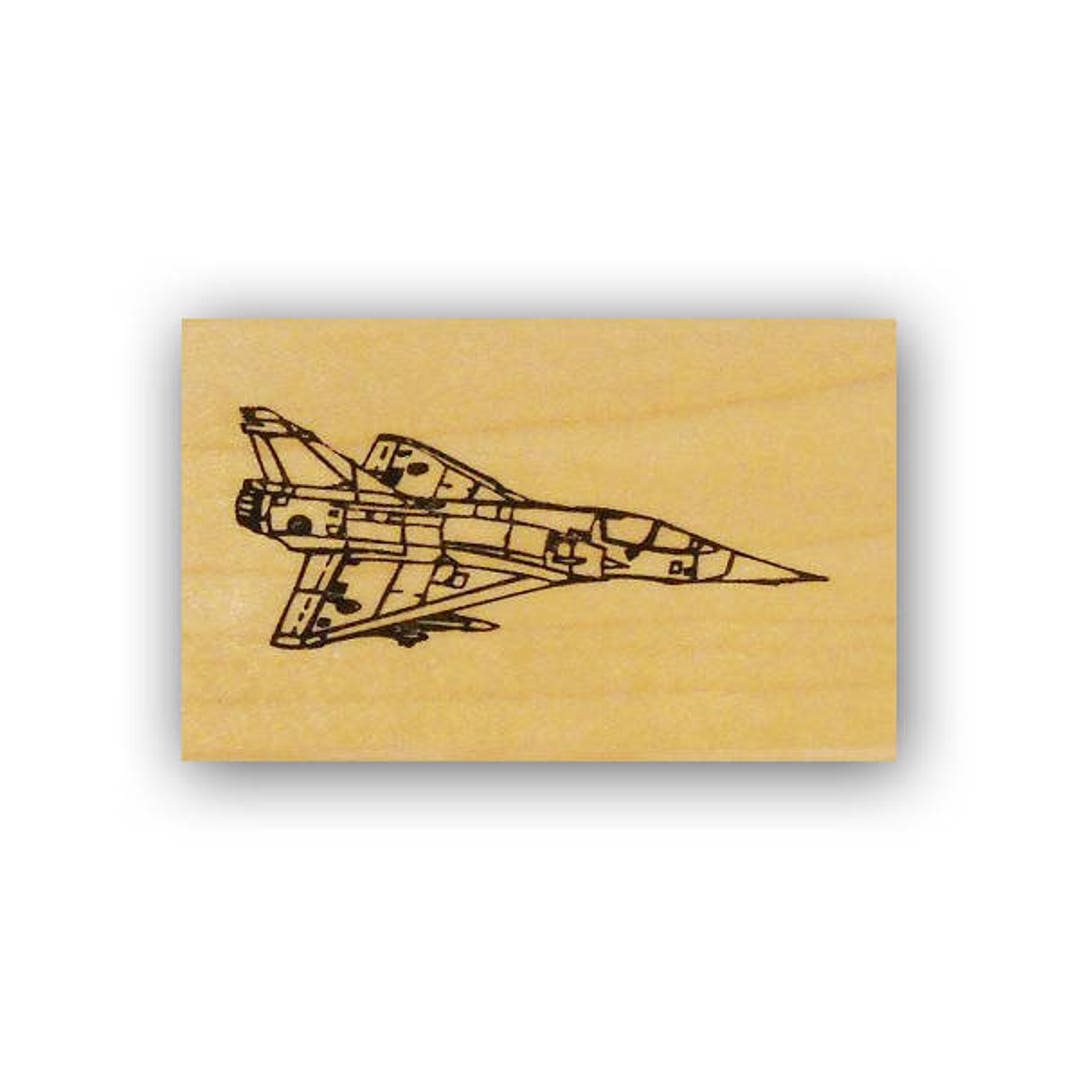 Fighter Jet Mounted Rubber Stamp, USAF, Air Force, Military Plane ...