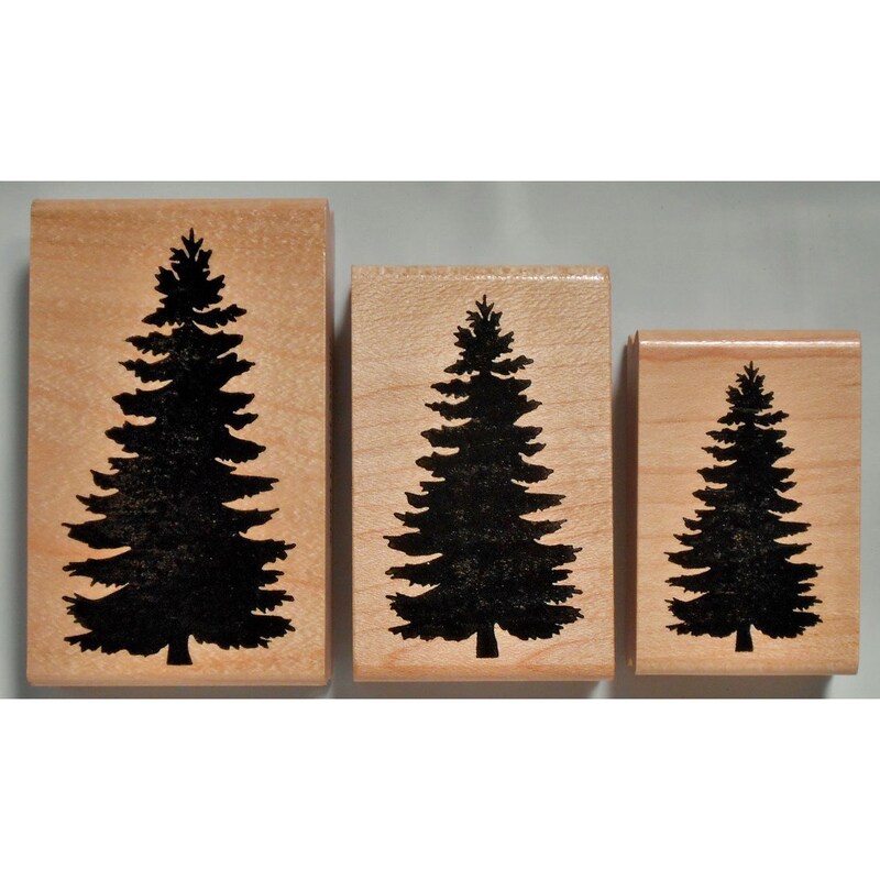 Tree Rubber Stamp - Etsy