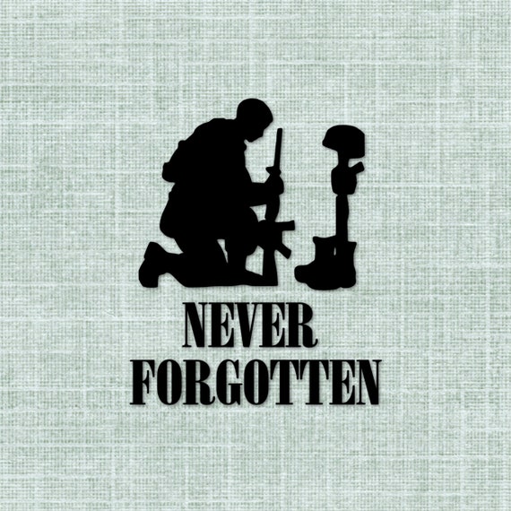 Never Forgotten UNMOUNTED Rubber Stamp Remember Fallen - Etsy