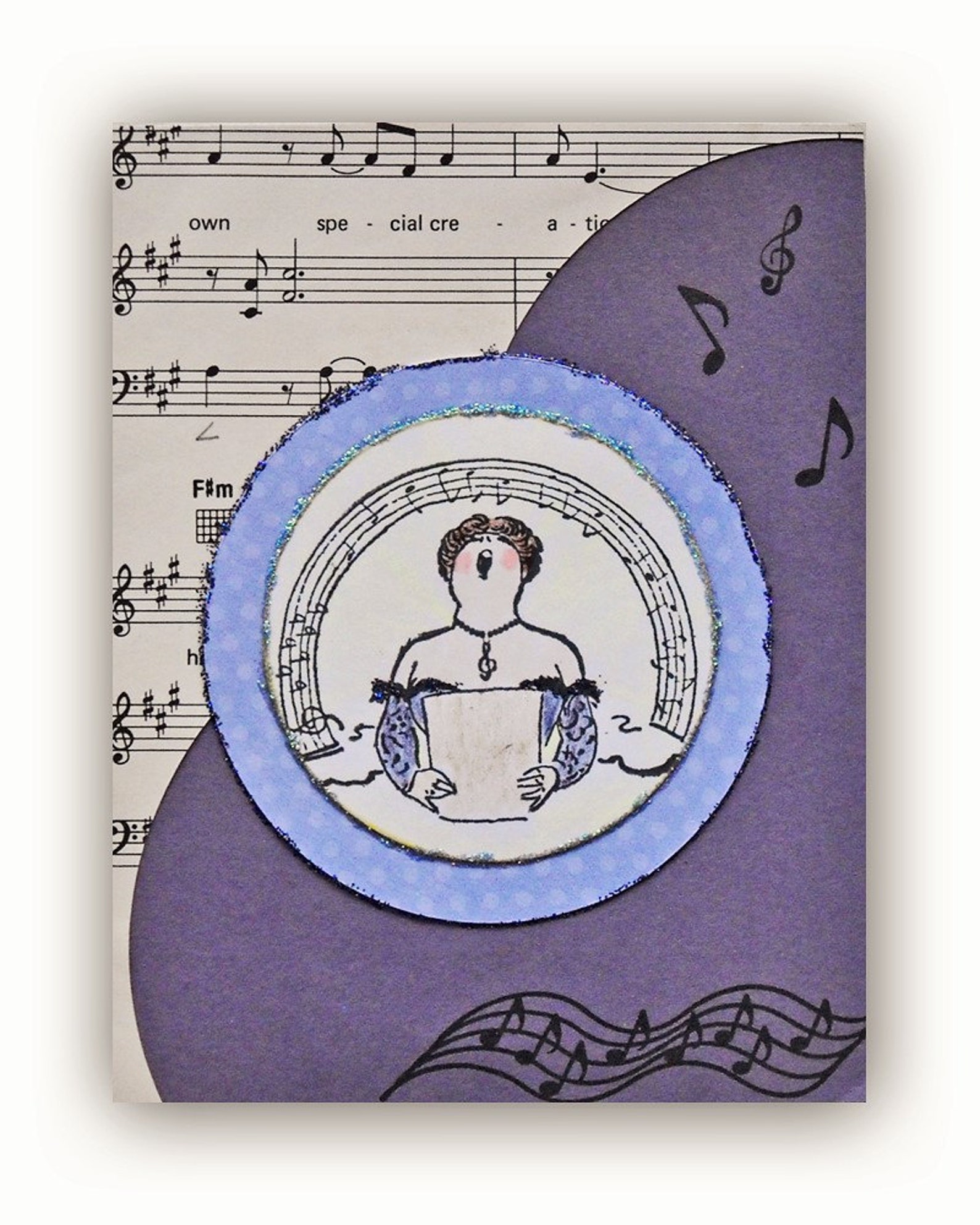 Opera Singer Mounted Rubber Stamp 10 - Etsy