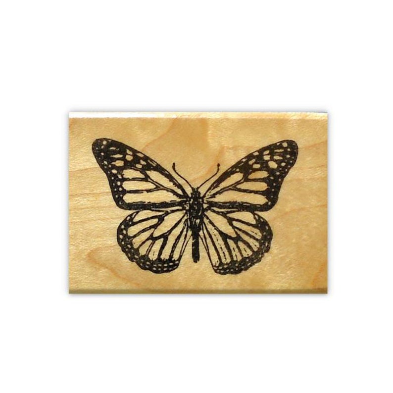 Realistic Monarch Butterfly Mounted Rubber Stamp, Bug, Nature, Summer ...