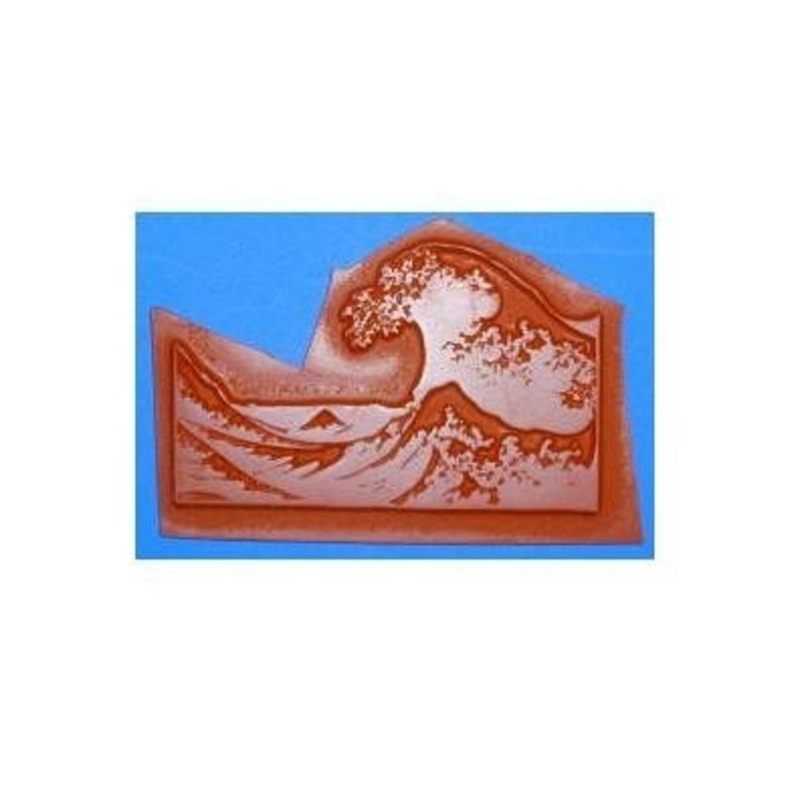 The Great Wave of Kanagawa Rubber Stamp Unmounted Japanese | Etsy