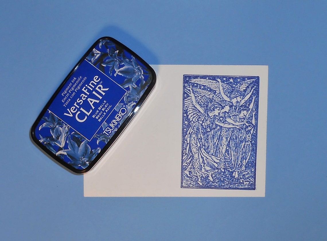 The Angels Mounted Rubber Stamp Christmas Detailed Angel - Etsy