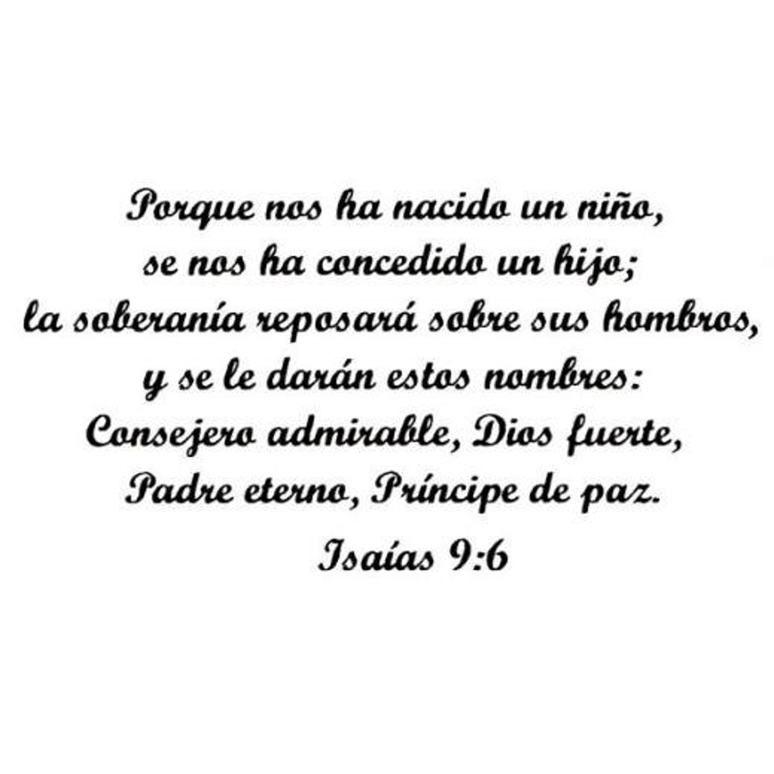 Isaías 9:6 en sello de goma montado en español verso de la - Etsy España