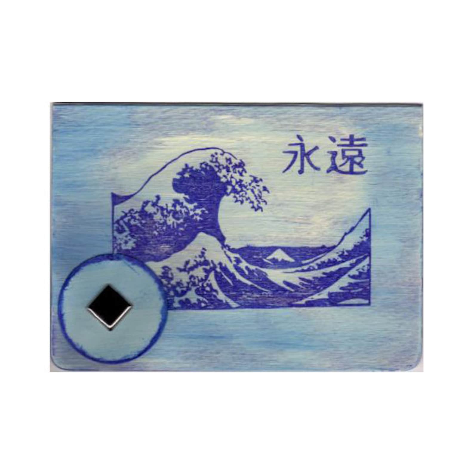 The Great Wave off Kanagawa Mounted Rubber Stamp Japanese - Etsy