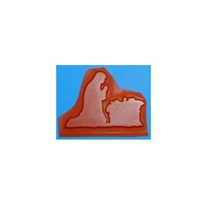 Manger Scene Silhouette UNMOUNTED Rubber Stamp, Mary and Jesus ...