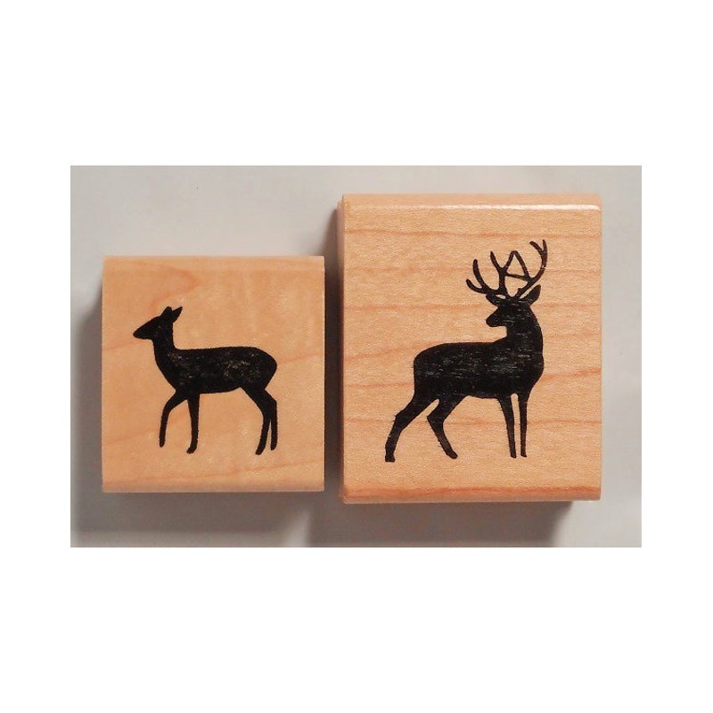 Deer Rubber Stamp - Etsy