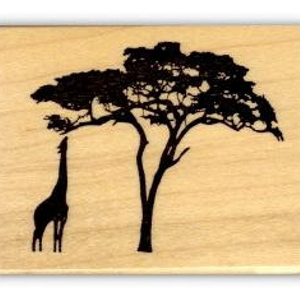 Giraffe Rubber Stamp Wildlife Portrait Collection Inkadinkado Giraffe ...