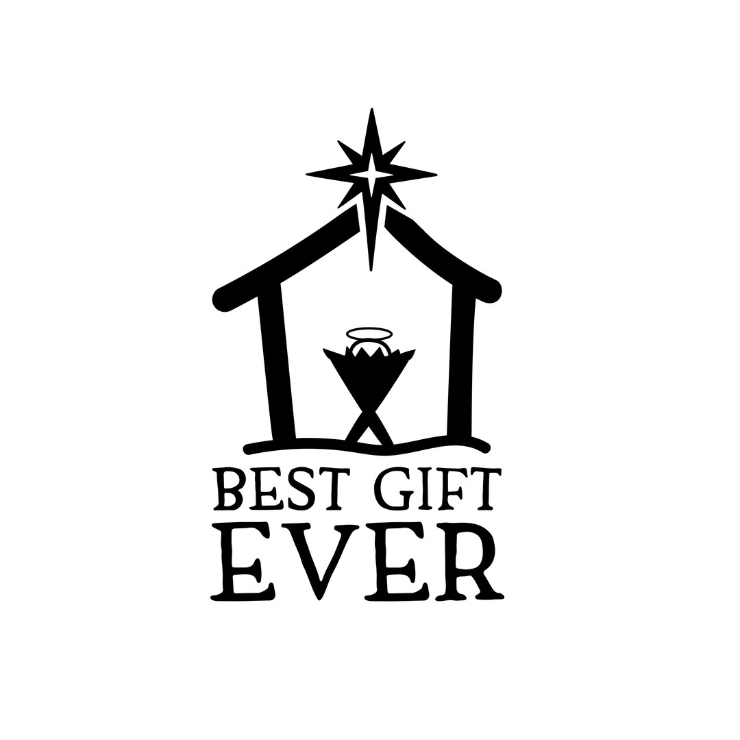 Best Gift Ever Unmounted Rubber Stamp - Religious Christmas - Manger ...