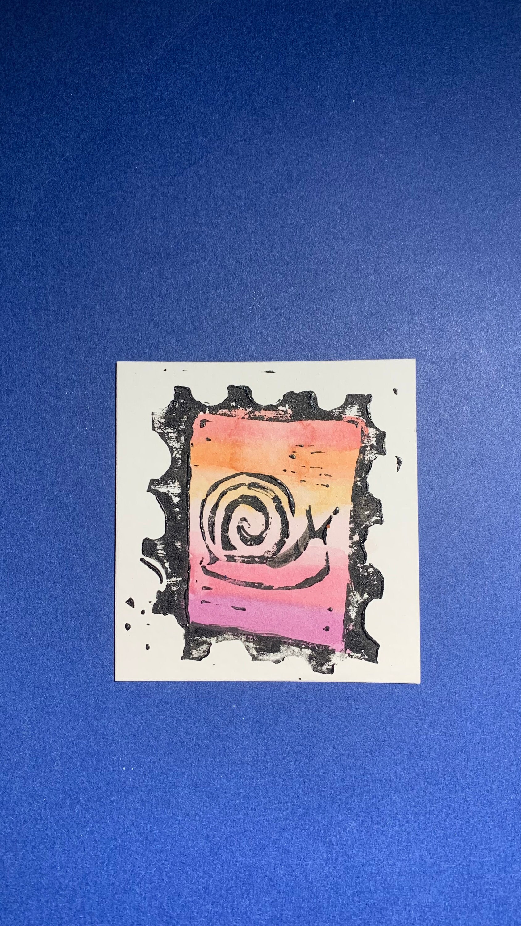 Pride Flag Snail Stamp Handmade Prints - Etsy