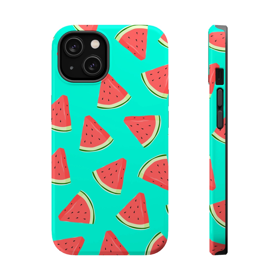 Watermelon Turquoise Cute Fruit Phone Case for Food Lover With Magsafe ...
