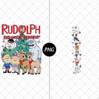 Rudolph and Clarice SVG/PNG Digital Files - Etsy