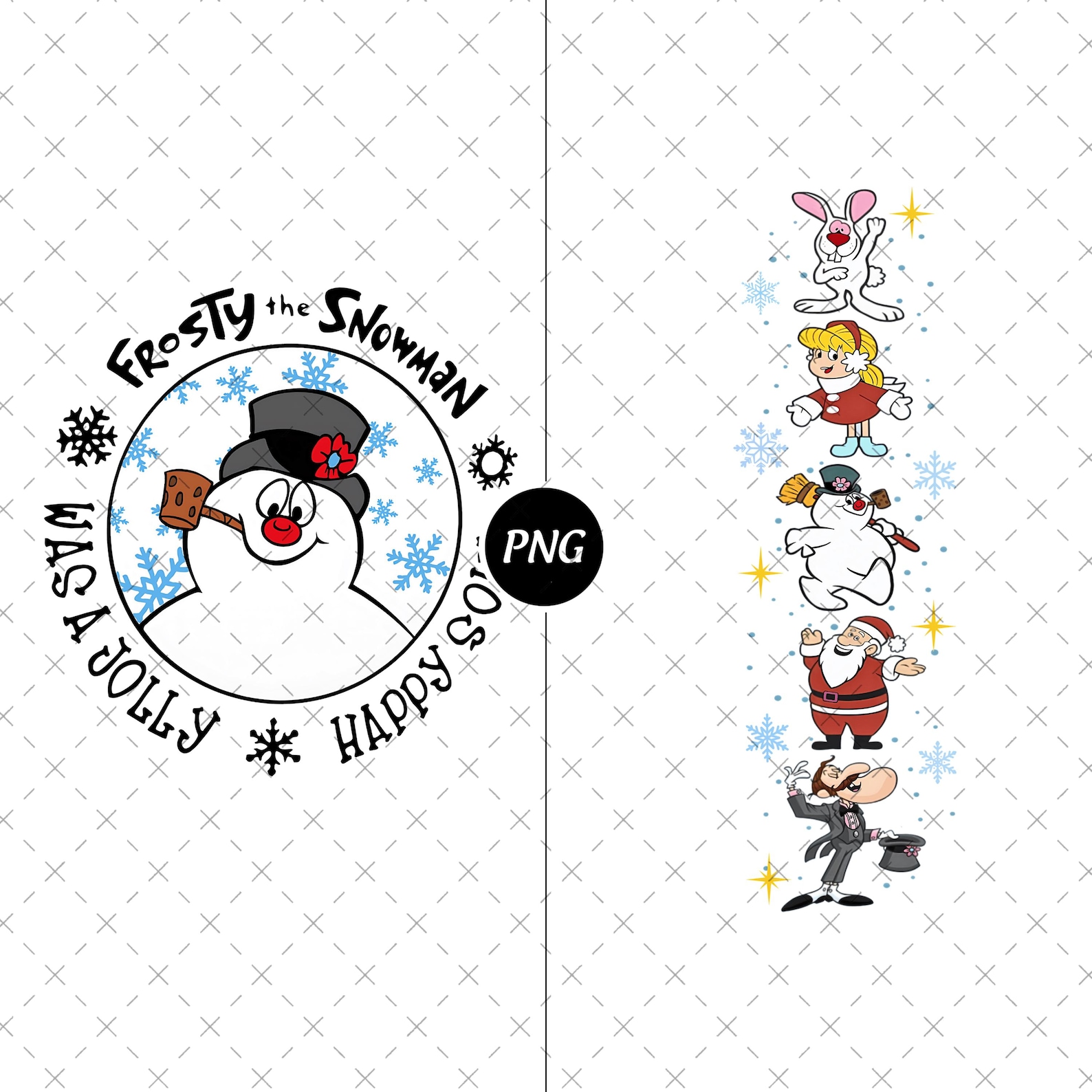 Frosty the Snowman PNG, Christmas Family Trip Design (digital Download ...