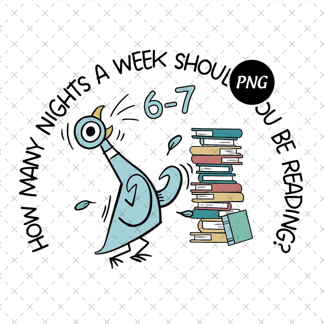 Pigeon Elephant Piggie Books PNG, Teacher Reading Design (digital ...