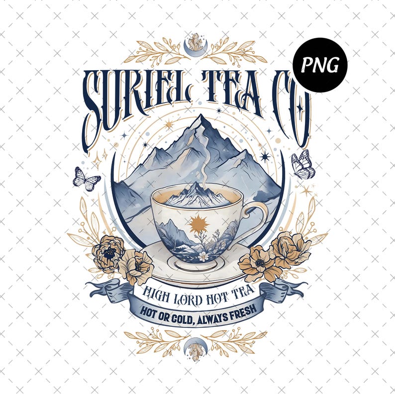 Suriel Tea Co PNG, Bookish Digital Download - Etsy