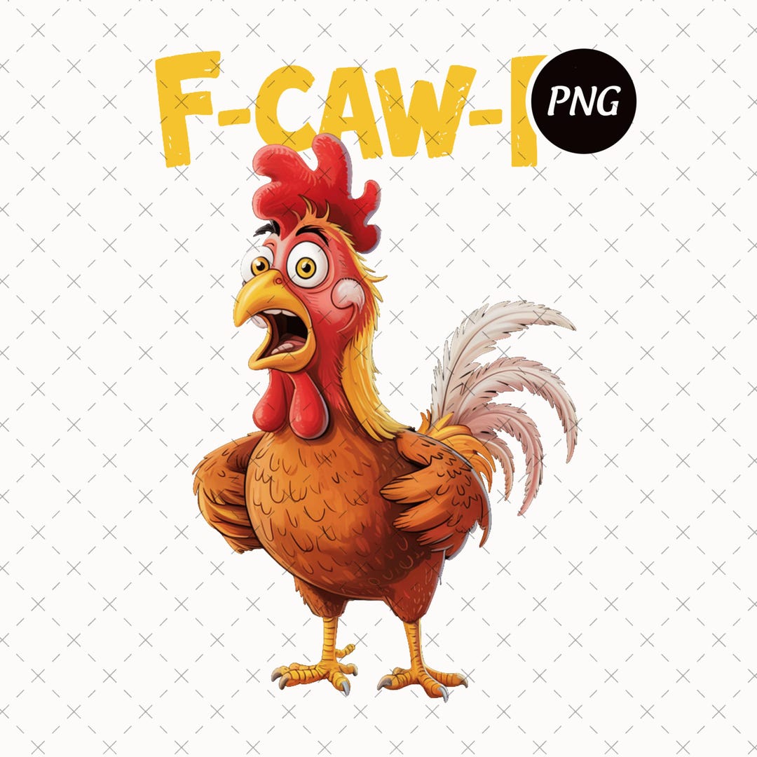 Funny Screaming Chicken Meme PNG, Humor Shirt Design (digital Download ...