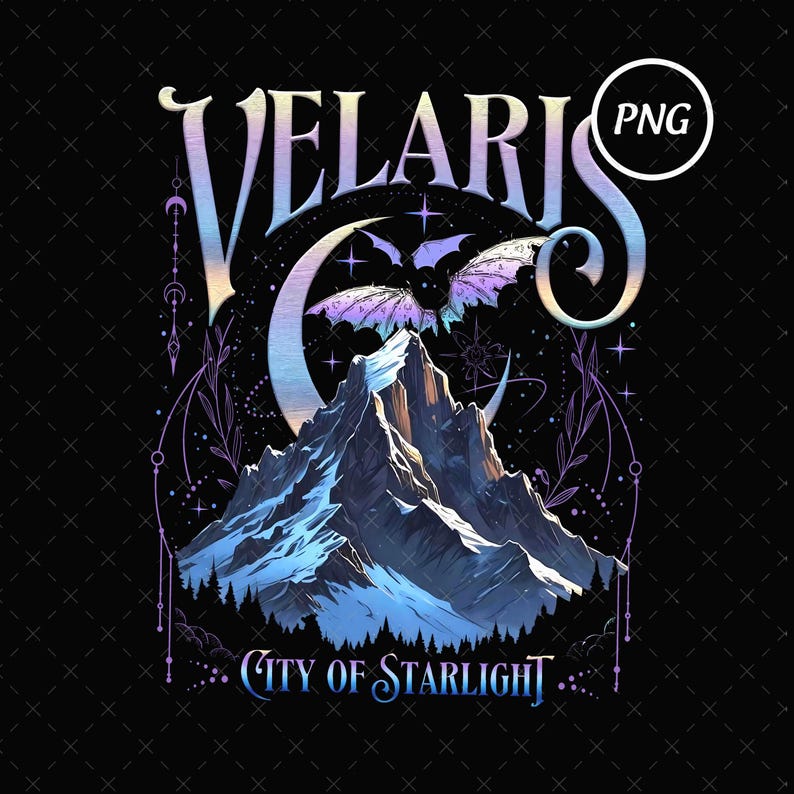 Velaris City of Starlight PNG, Acotar Fantasy Bookish Art (digital ...