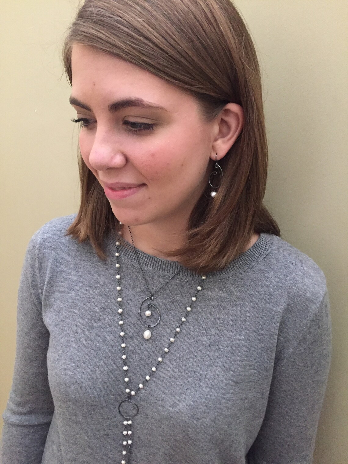 Paisley Pearl Silver & Gold - Etsy