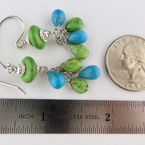 Rare Stone Blue Sleeping Beauty Turquoise Green Gaspeite Cluster Silver ...