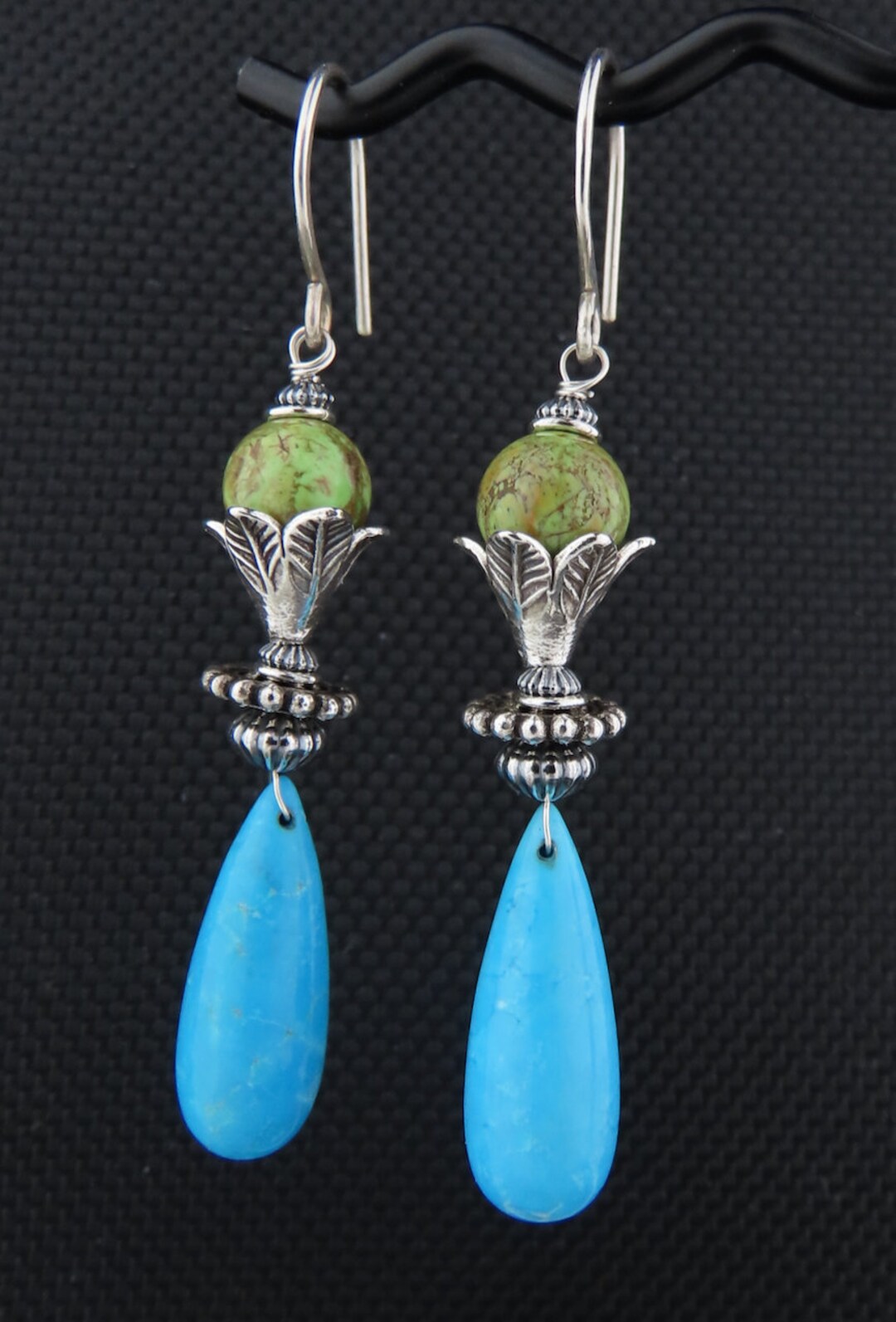 Rare Stone Blue Sleeping Beauty Turquoise Green Gaspeite Long - Etsy