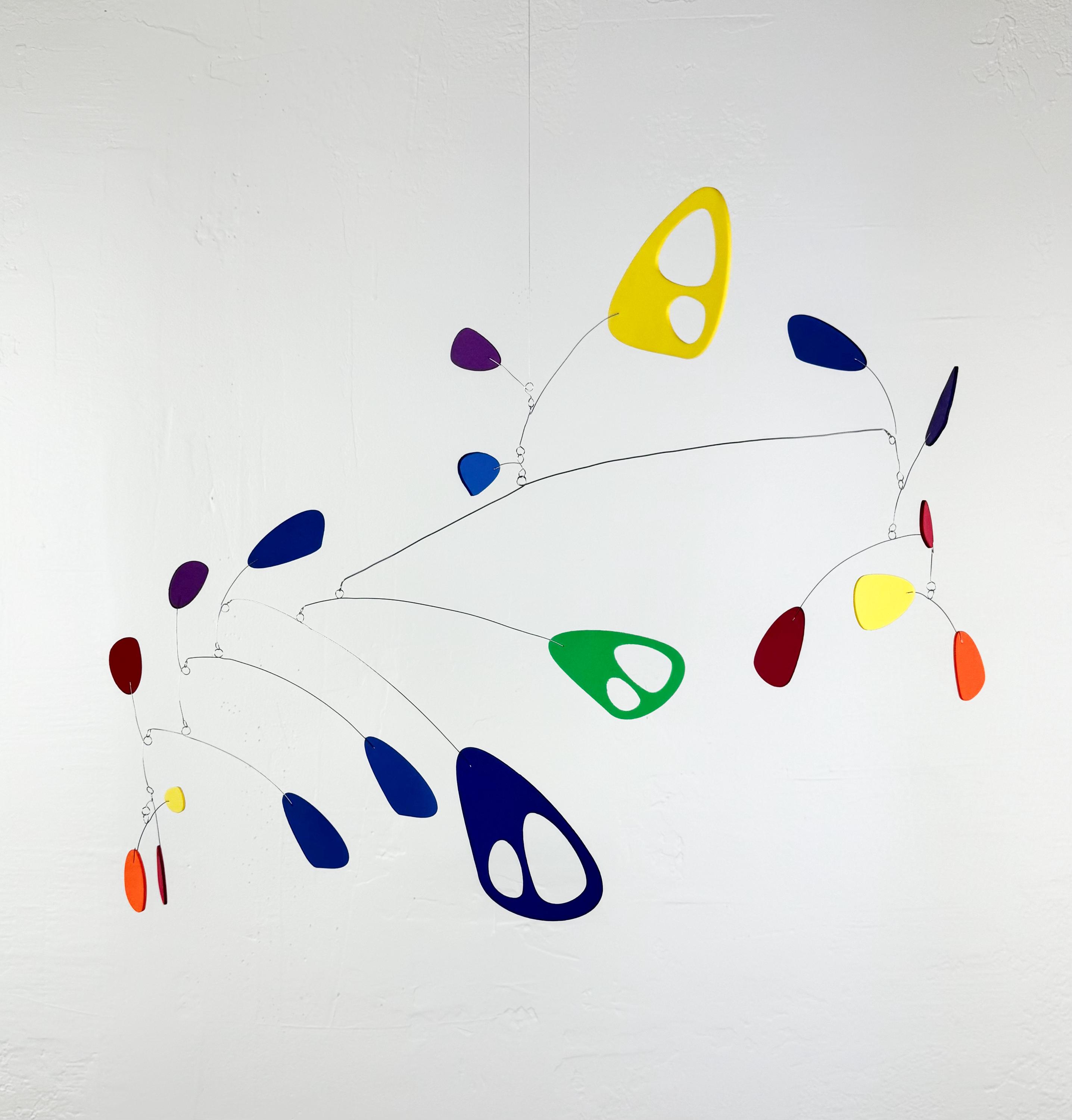 Modern Hanging Mobile Art Mosaic #5 Lightweight Kinetic Sculpture - Etsy