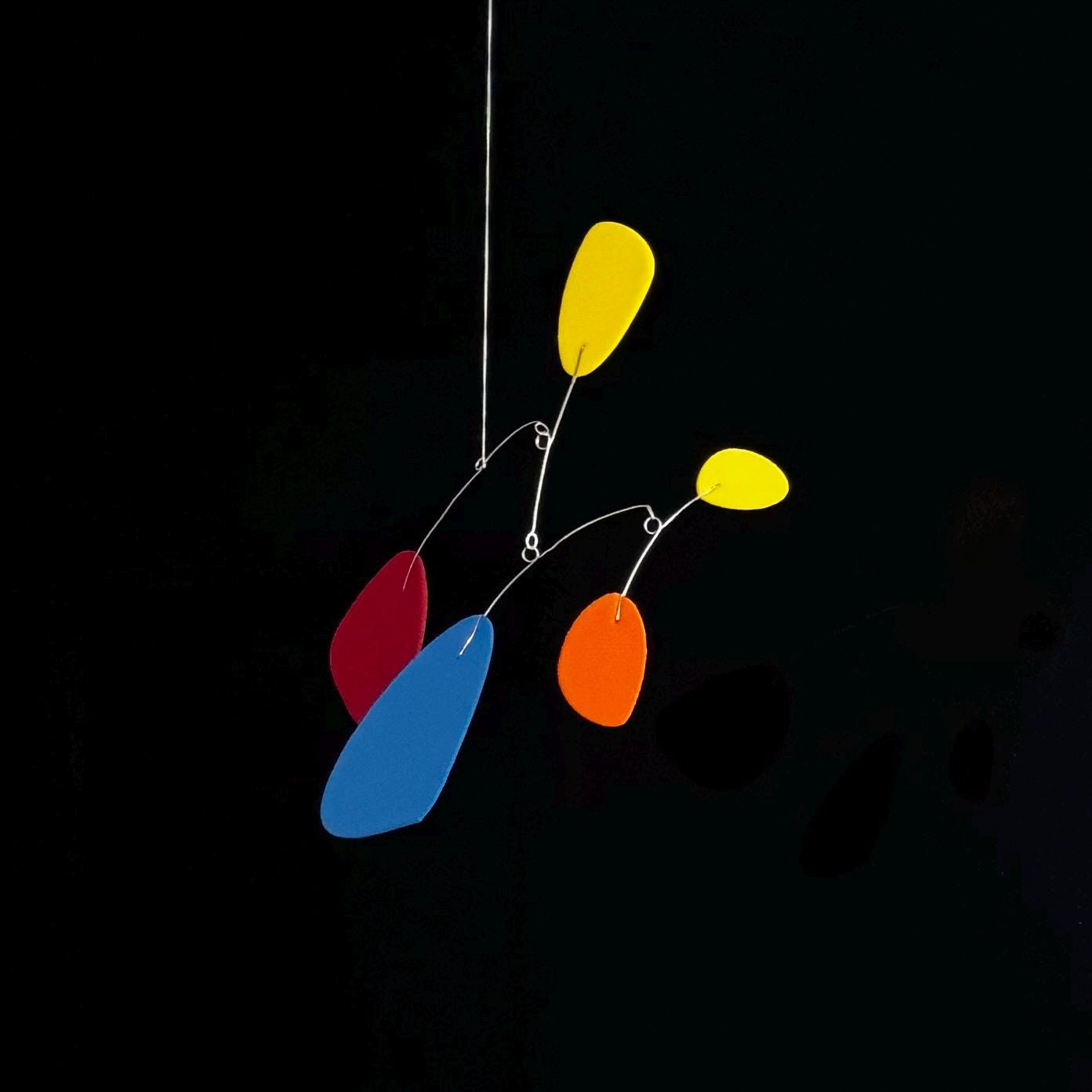Modern Hanging Mobile Art Flora Bright Lightweight Kinetic Sculpture - Etsy