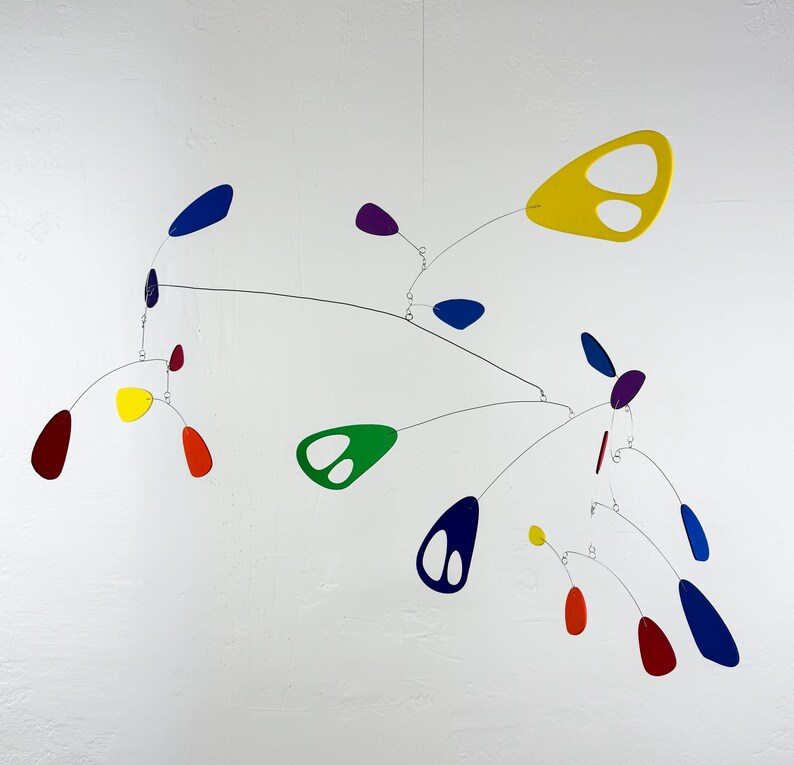 Modern Hanging Mobile Art Mosaic #5 Lightweight Kinetic Sculpture - Etsy