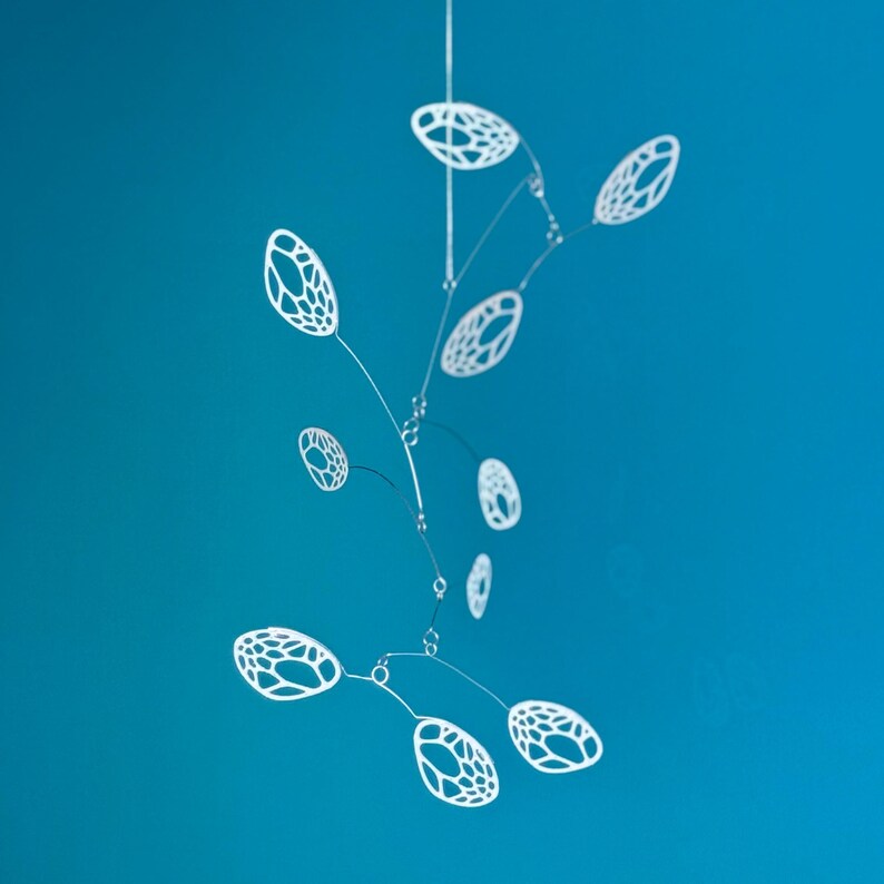Modern Hanging Mobile Art Kirigami Colorful Kinetic Sculpture - Etsy