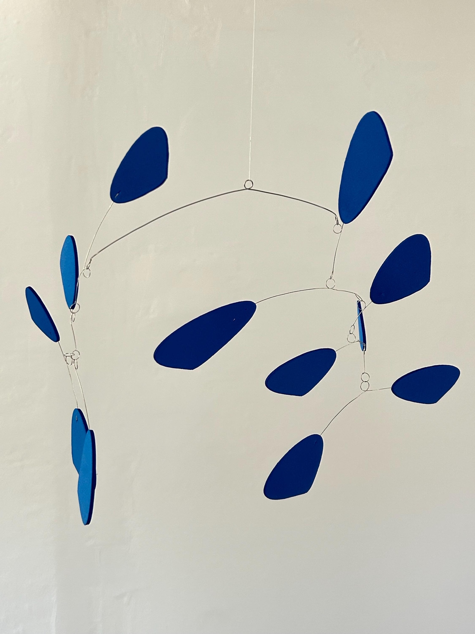 Modern Hanging Mobile Art Blue #4 Lightweight Kinetic Sculpture - Etsy