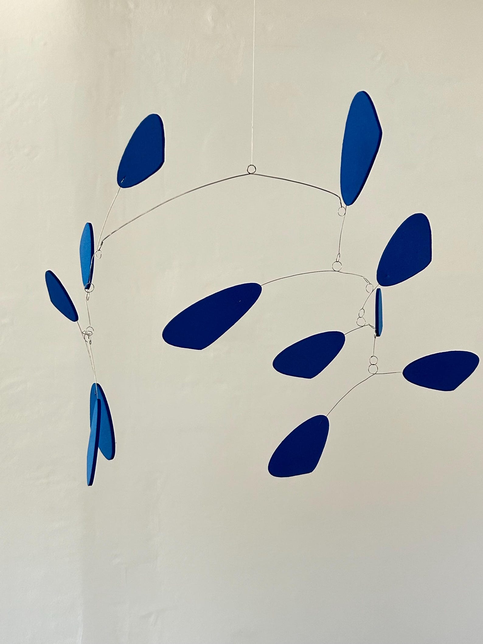 Modern Hanging Mobile Art Blue #4 Lightweight Kinetic Sculpture - Etsy
