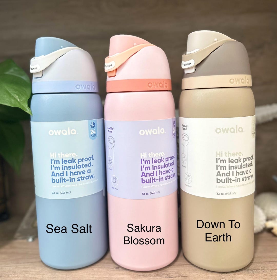 32oz Owala Freesip Water Bottles - Hard to Find and Custom Built Owalas ...