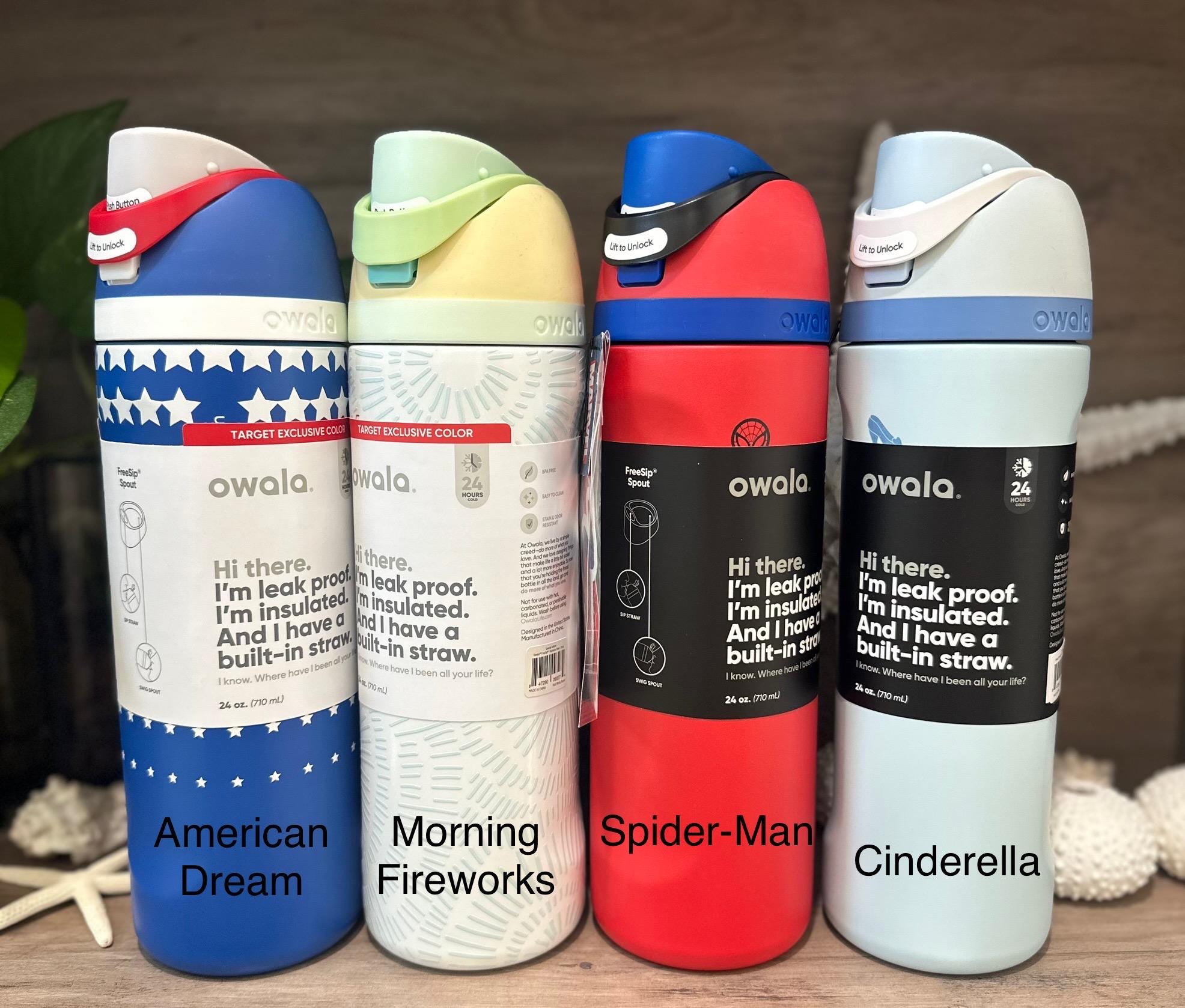 24oz Owala Freesip Water Bottles - Hard to Find and Custom Built Owalas ...