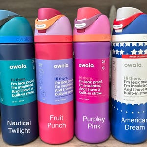 24oz Owala Freesip Water Bottles - Hard to Find and Custom Built Owalas ...