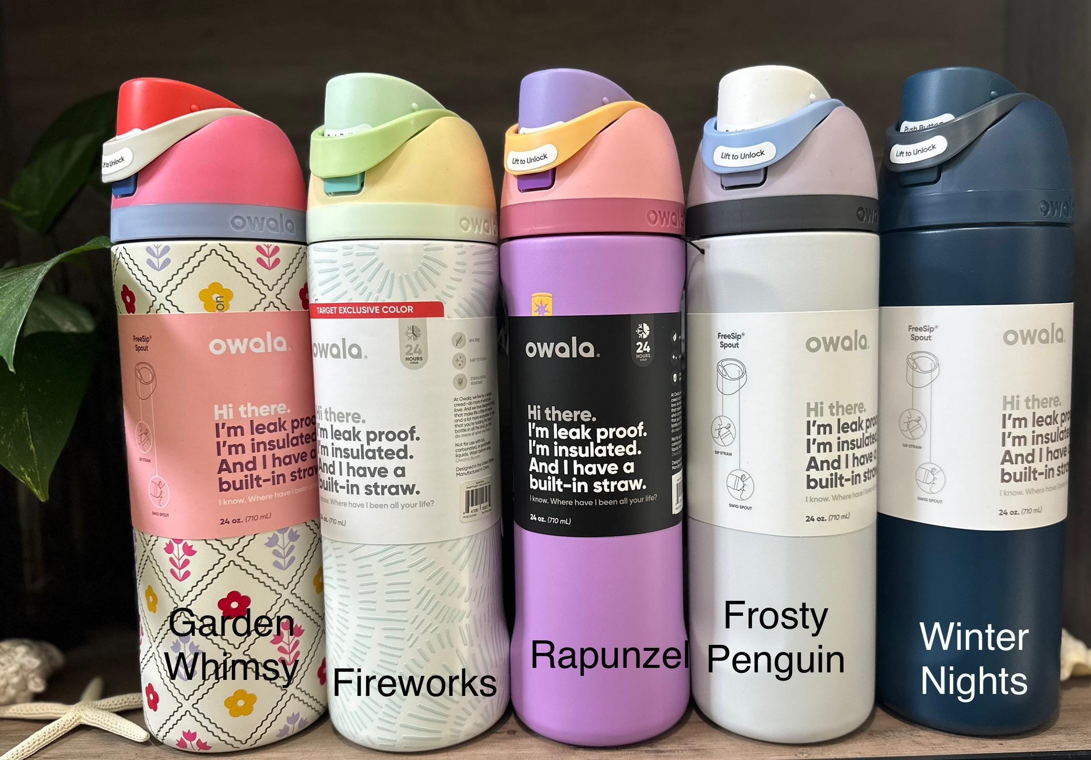 24oz Owala Freesip Water Bottles - Hard to Find and Custom Built Owalas ...