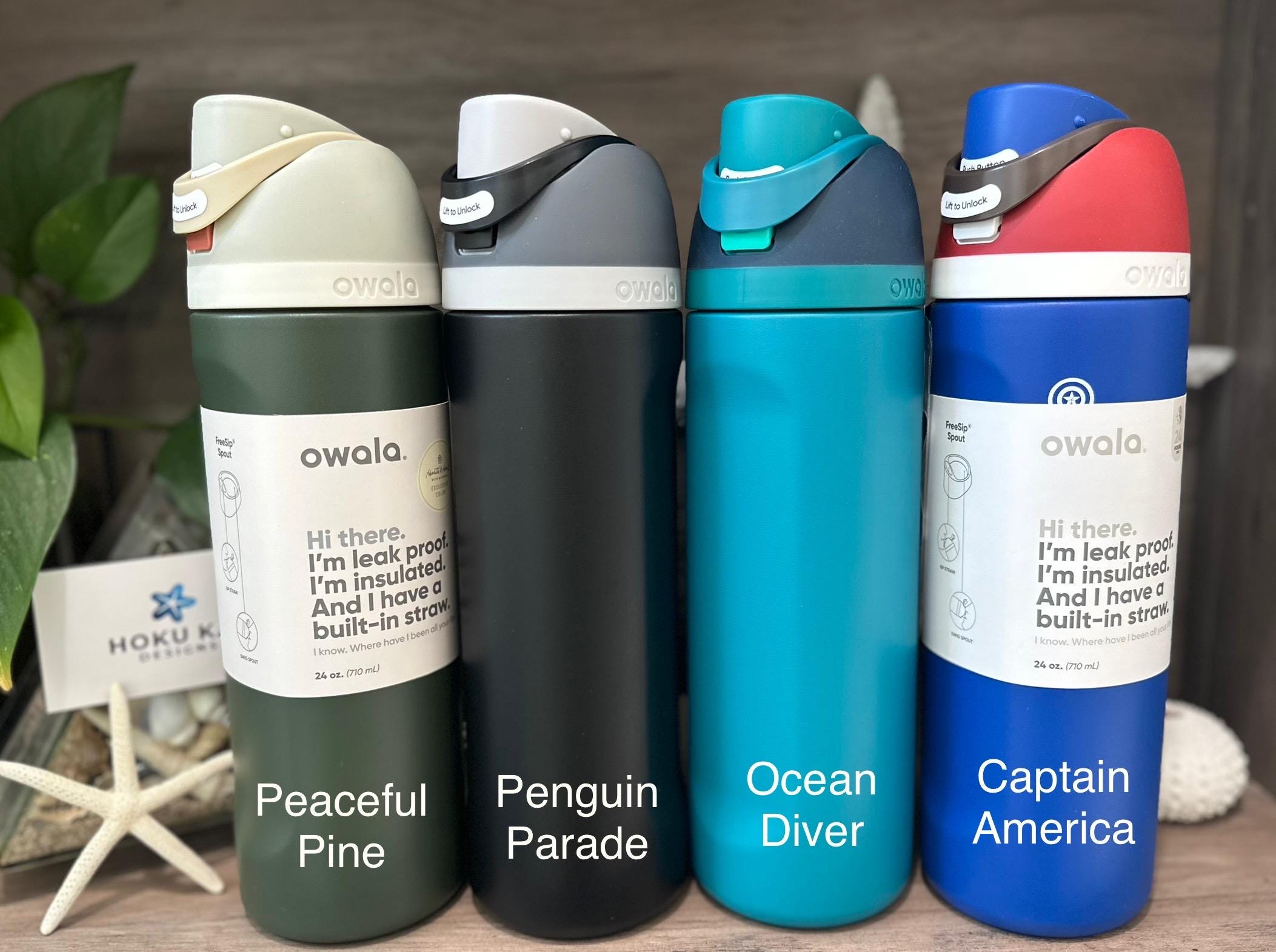 24oz Owala Freesip Water Bottles - Hard to Find and Custom Built Owalas ...