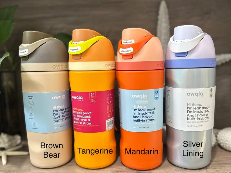 Kids’ 16oz Owala - Hard to Find and Custom Built Freesip Water Bottles ...