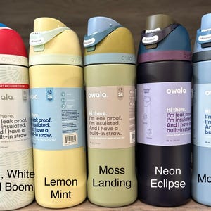 24oz Owala Freesip Water Bottles - Hard to Find and Custom Built Owalas ...