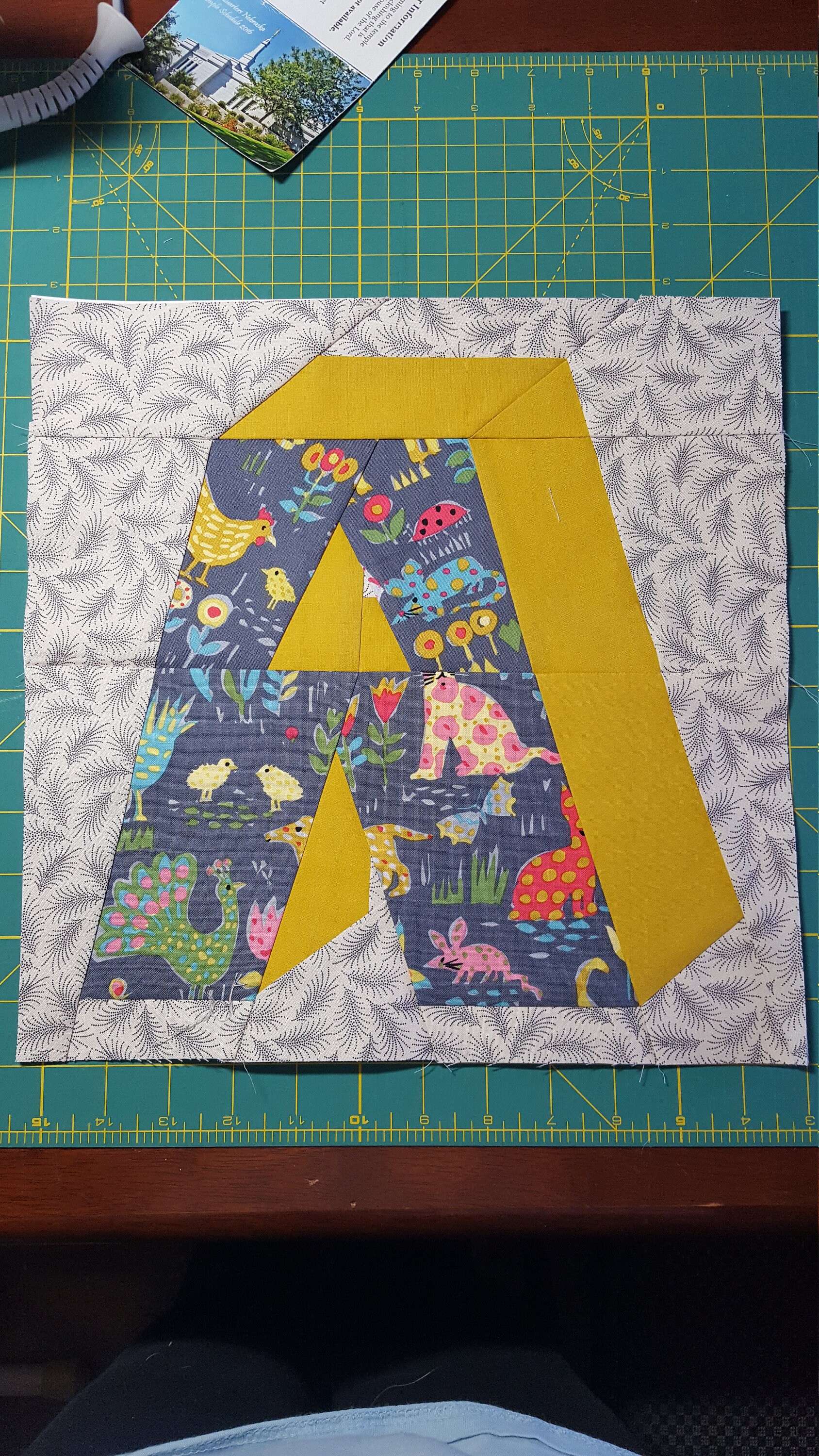 12 inch Alphabet Dimensional Block Letters Foundation Paper Pieced ...