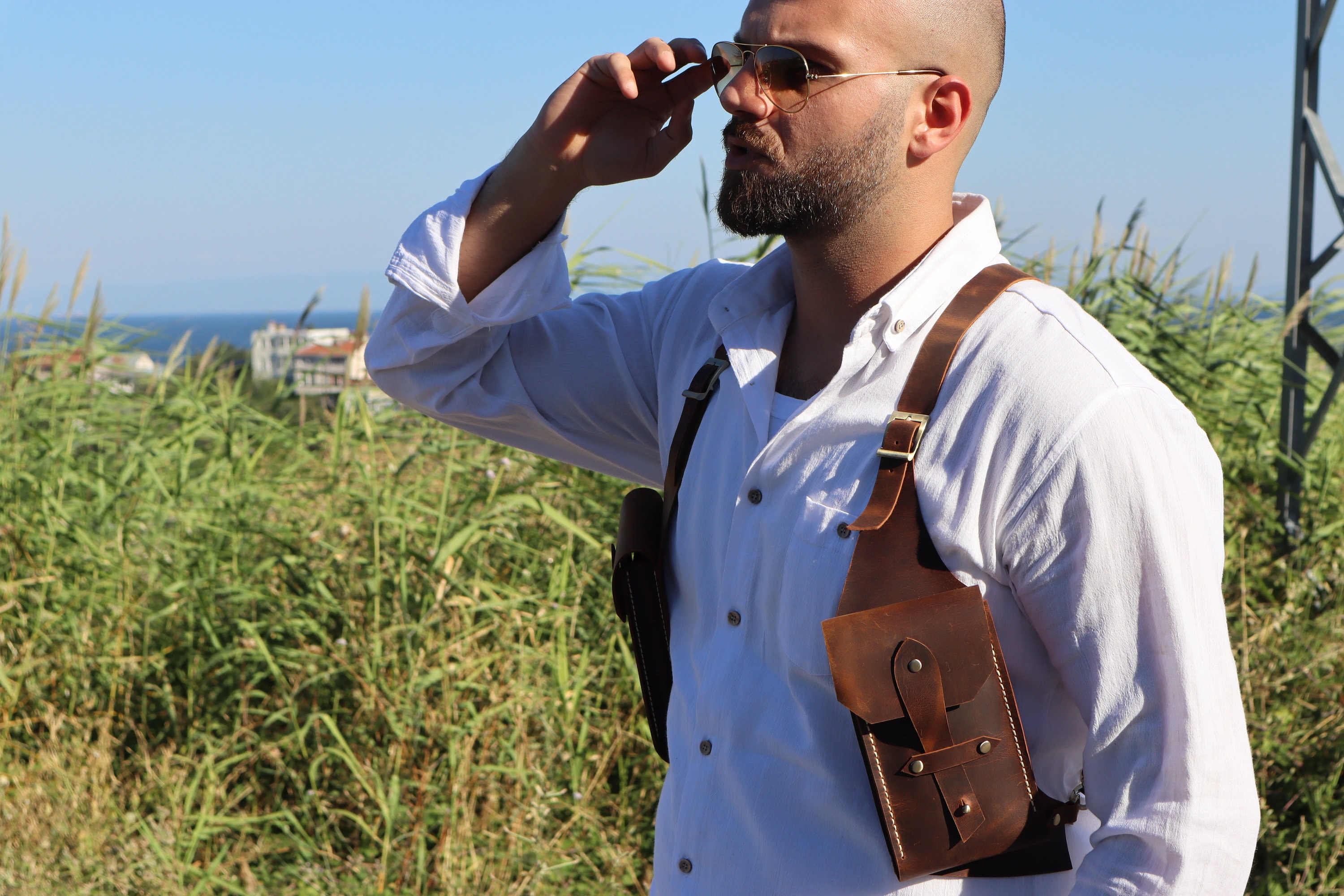 Leather Holster Bag, Holster Bag, Travel Bag, Shoulder Bag - Etsy