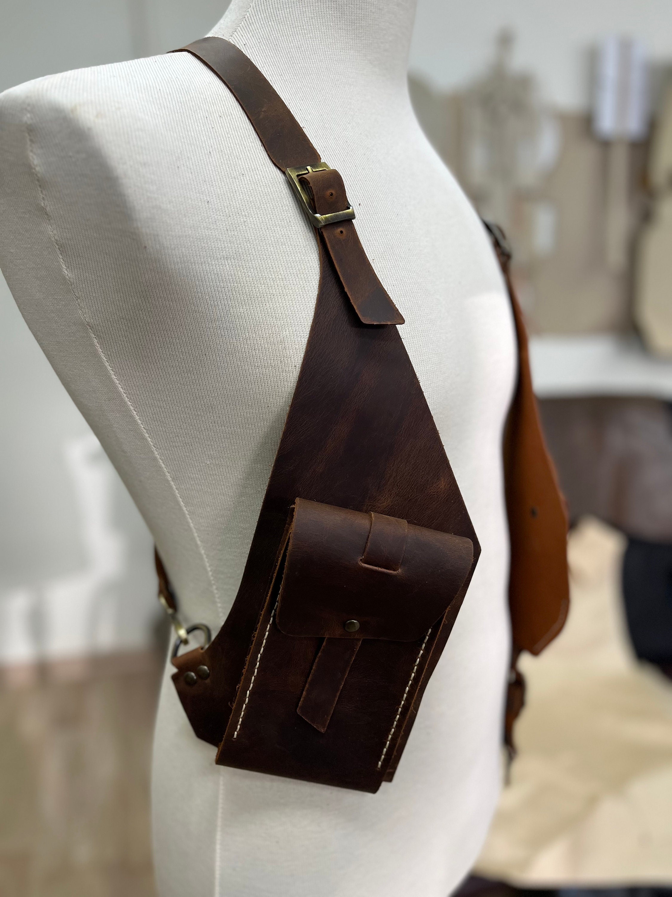 Handmade Leather 1911 Shoulder Holster, Adjustable Sling, S-3XL - Etsy