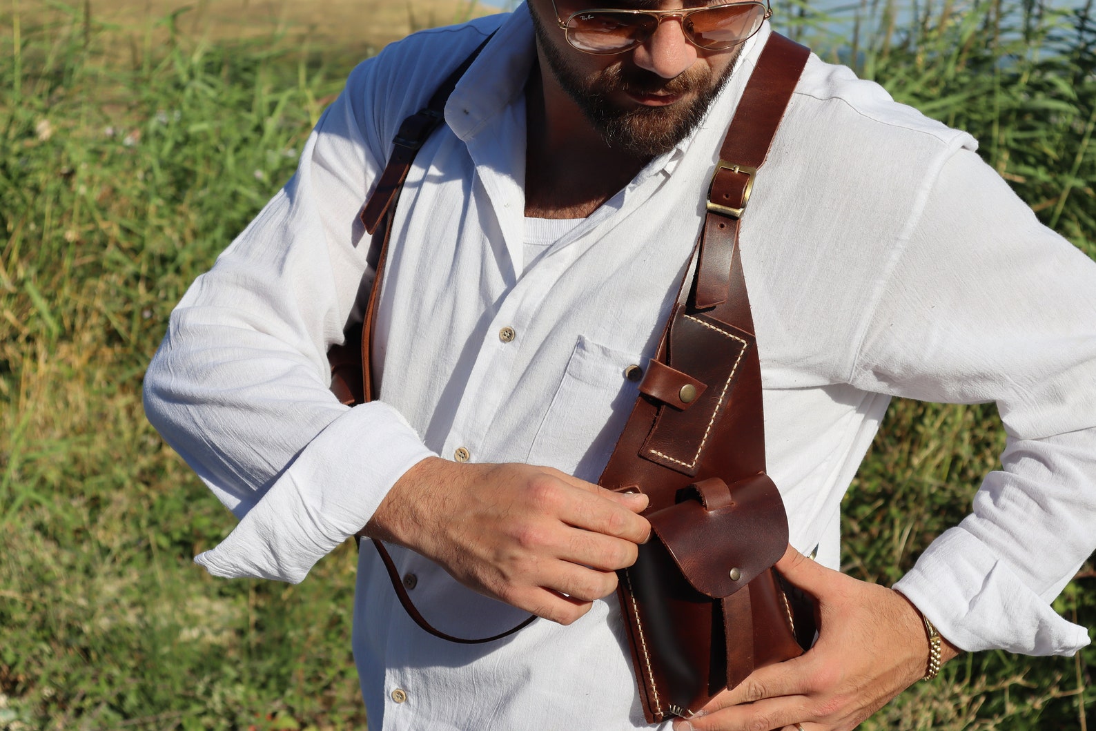 Leather Holster Bag, Holster Bag, Travel Bag, Shoulder Bag - Etsy