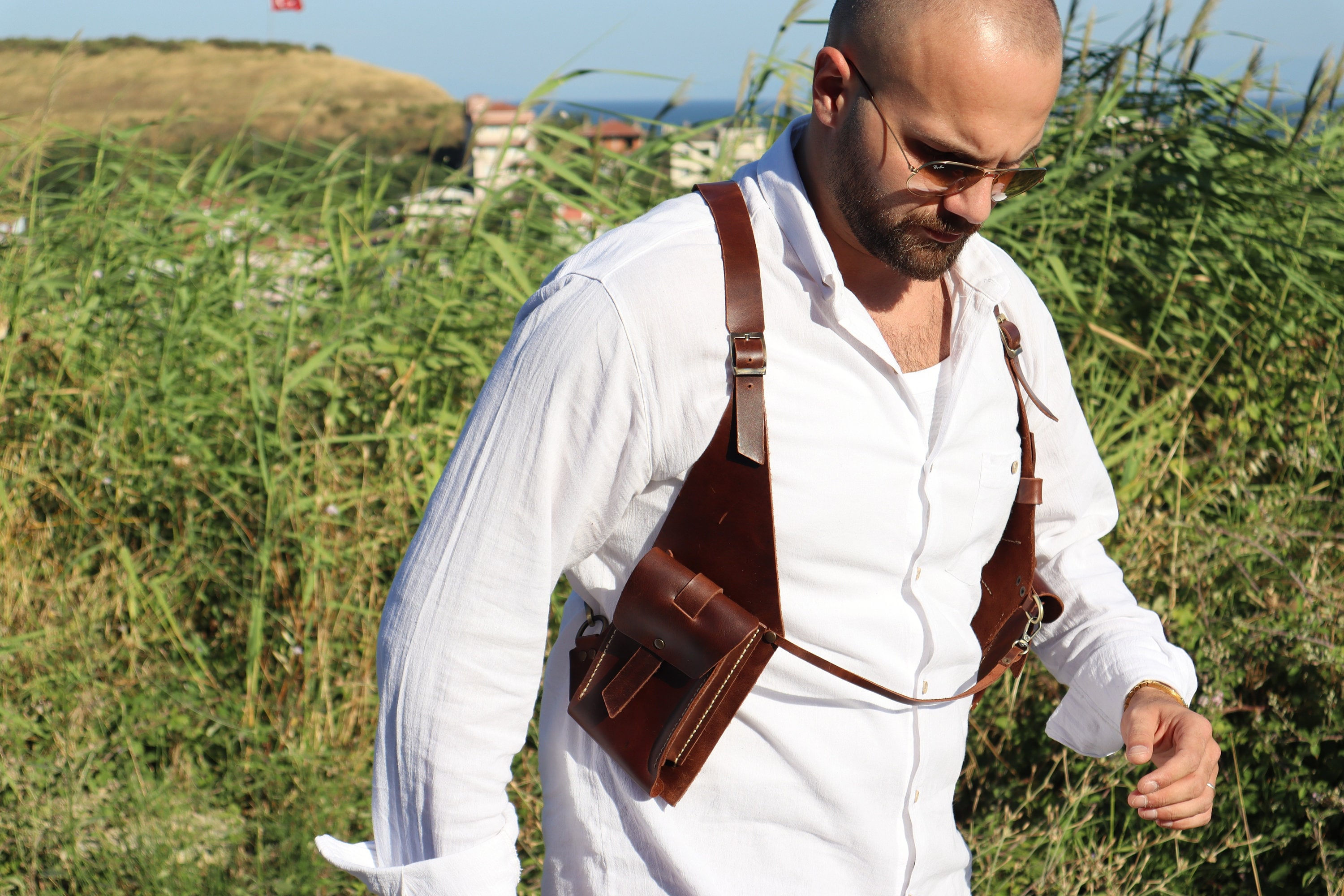 Leather Holster Bag, Holster Bag, Travel Bag, Shoulder Bag - Etsy