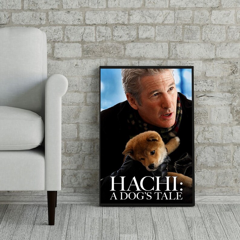 Hachi A Dog's Tale Movie Poster, Wall Decor, Space Decoration, Canvas ...