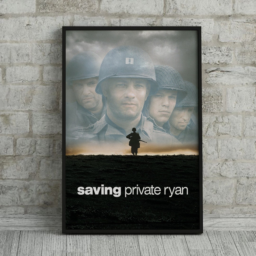 Saving Private Ryan Movie Poster, Wall Decor, Space Decoration, Canvas ...