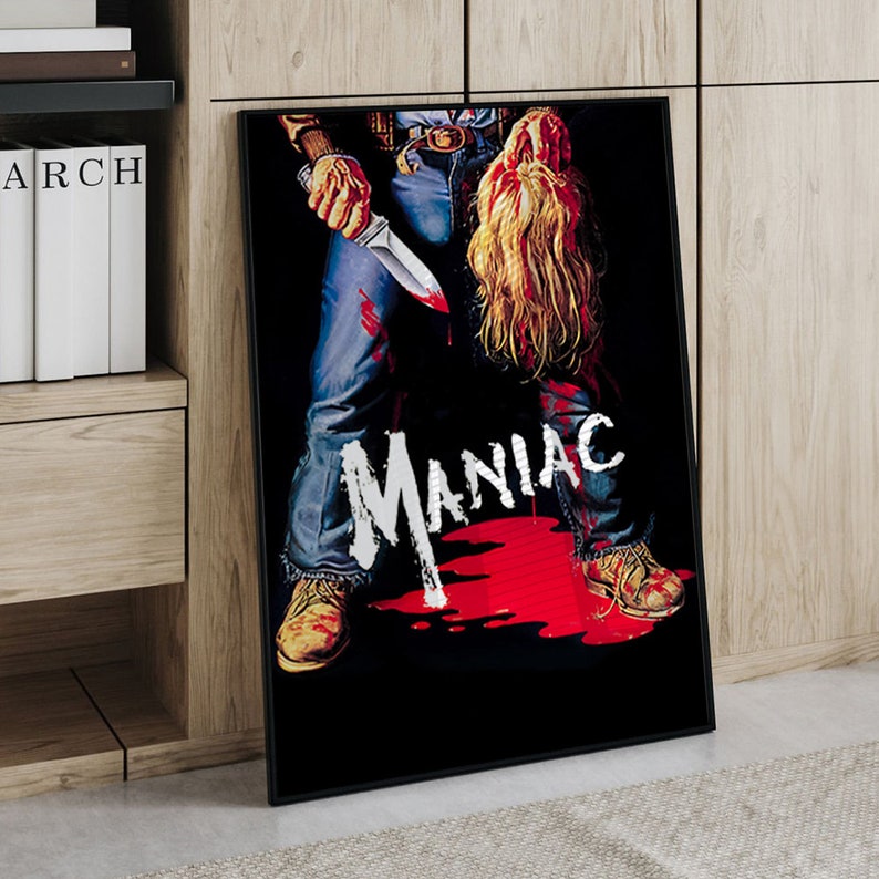 MANIAC Movie Poster 1980 Horror Slasher, Wall Decor, Space Decoration ...